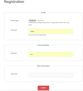 Frontend - ProfileGrid
