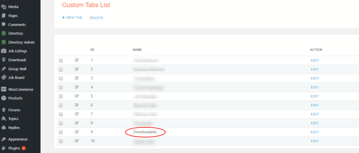 tab name - ProfileGrid