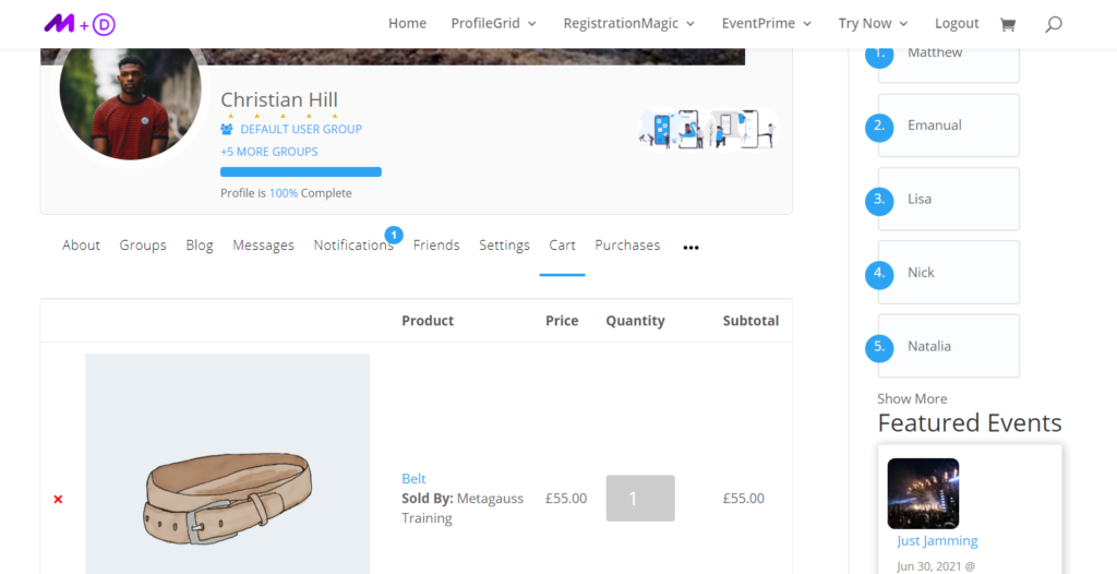 Boost WooCommerce Memberships with ProfileGrid Plugin