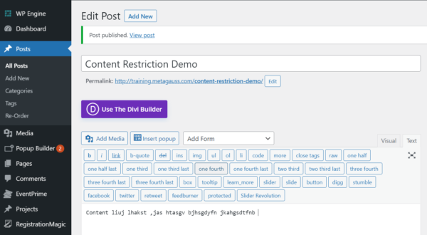 How to Optimize your WordPress Website with Content Restriction?