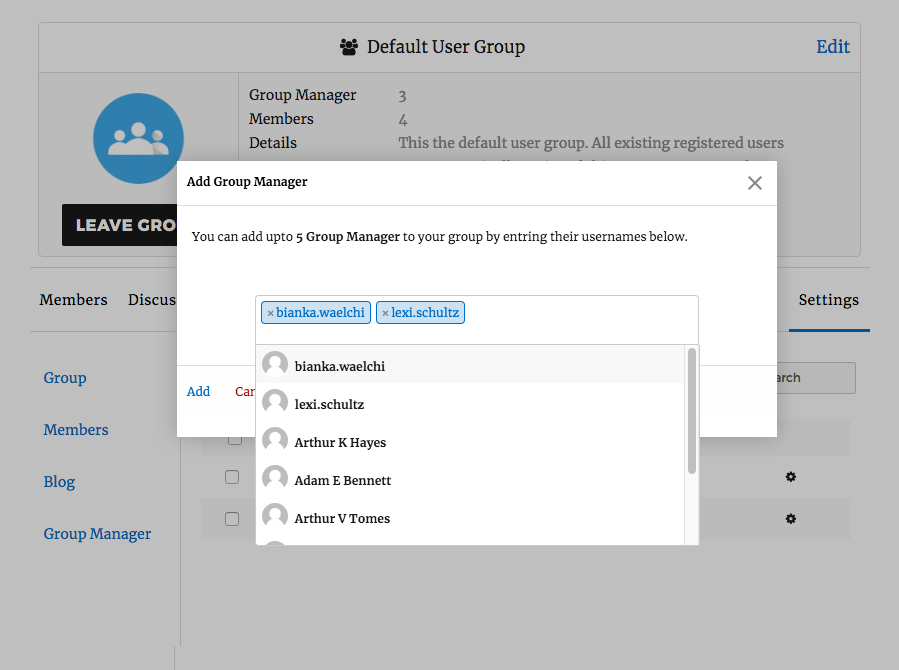 Multiple Group Managers - ProfileGrid